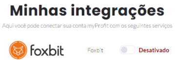 Passo a passo para usar a myProfit – Foxbit | Central de Ajuda